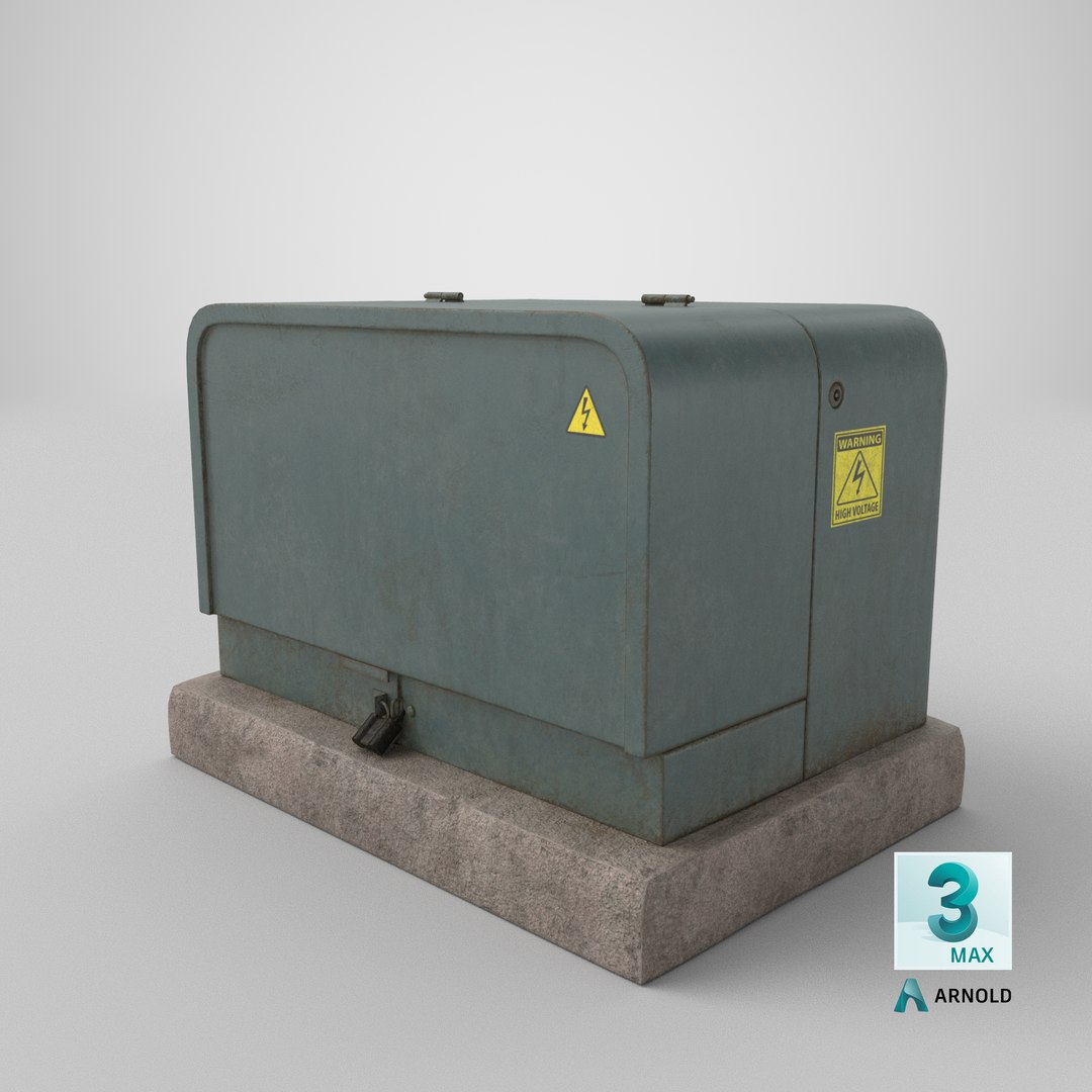 3D Electric Utility Box Clean and Dirty - TurboSquid 1861486