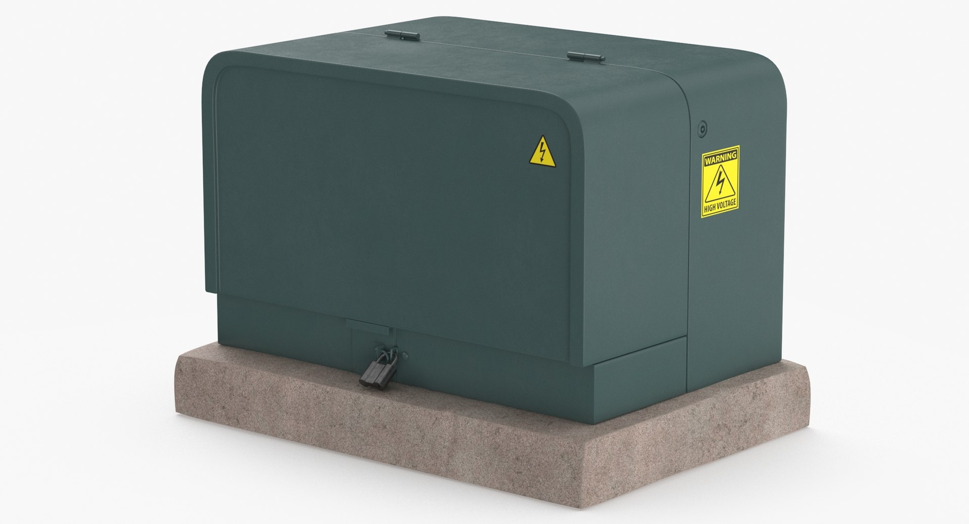 3D Electric Utility Box Clean and Dirty - TurboSquid 1861486