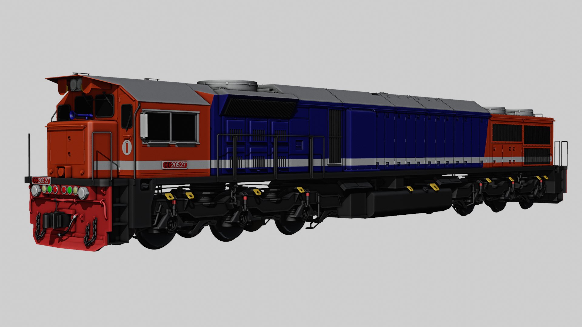 3D Model EMD GT38ACe Indonesian Locomotive - TurboSquid 2242091