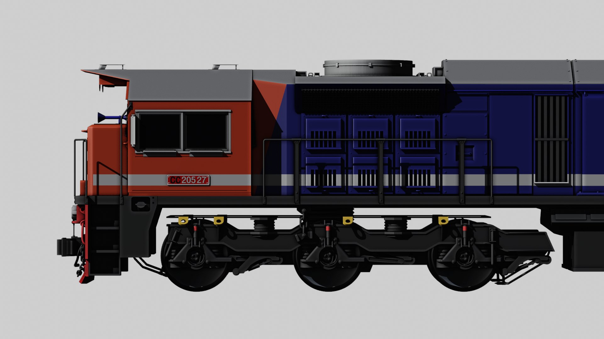 3D Model EMD GT38ACe Indonesian Locomotive - TurboSquid 2242091