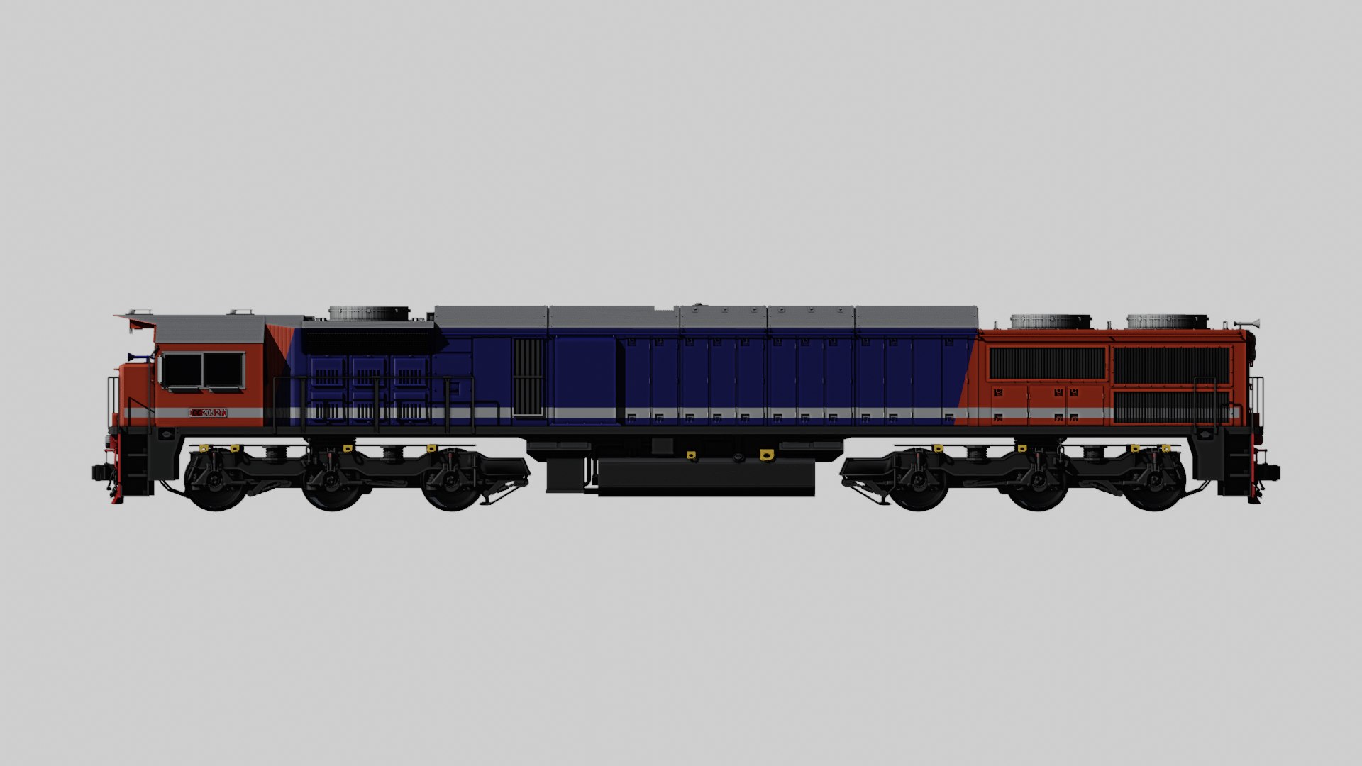 3D Model EMD GT38ACe Indonesian Locomotive - TurboSquid 2242091