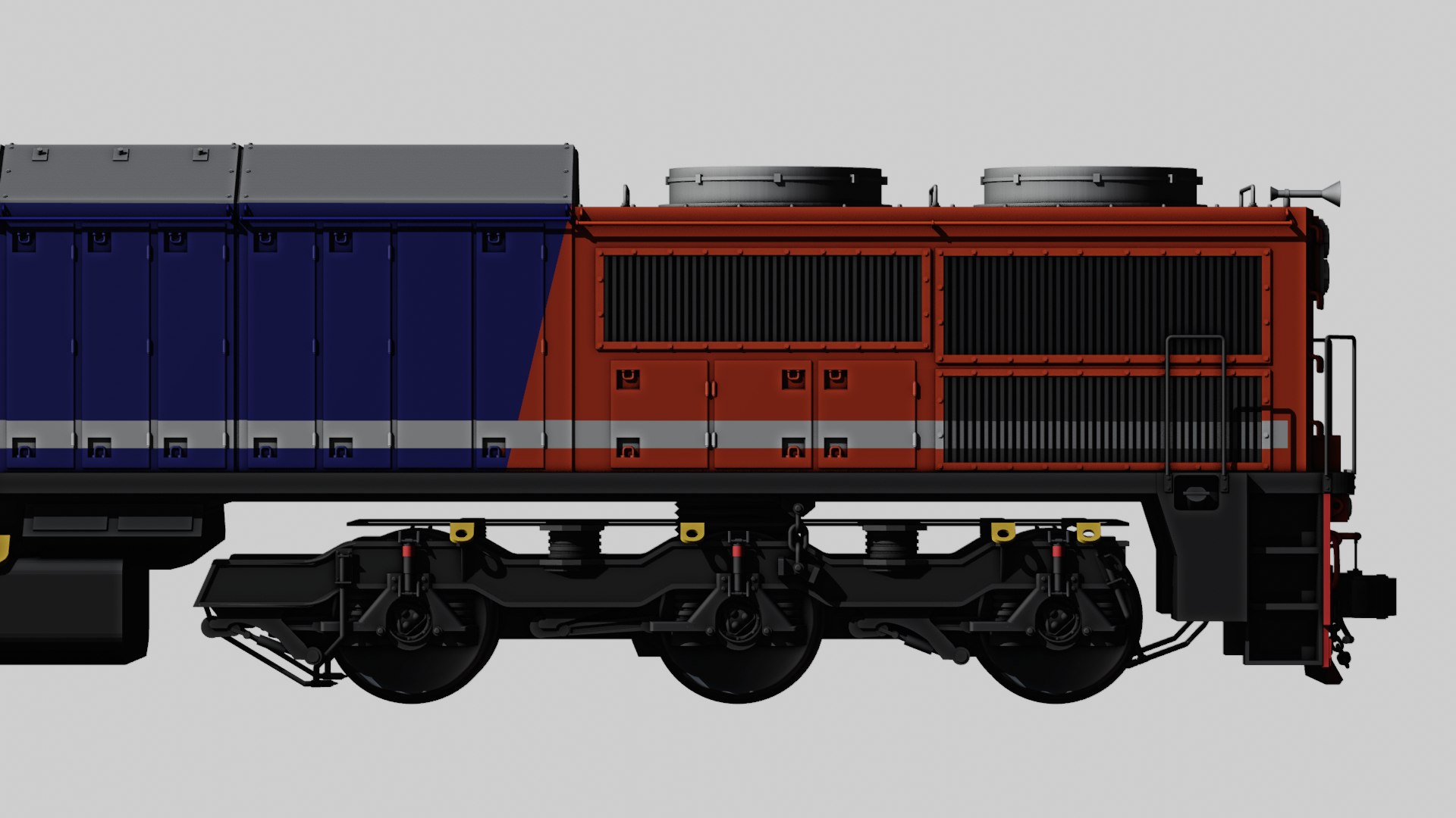 3D Model EMD GT38ACe Indonesian Locomotive - TurboSquid 2242091