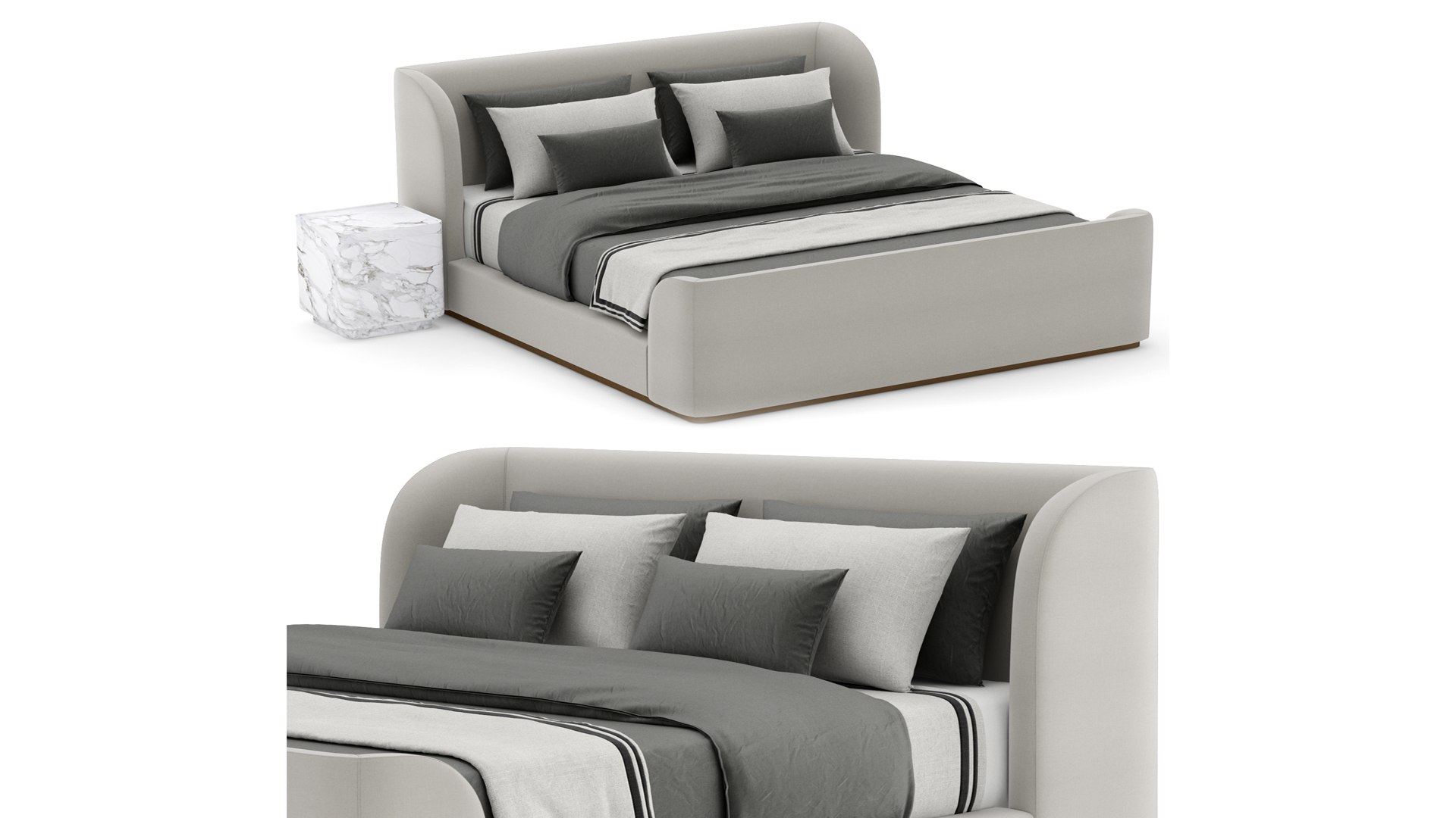 RH Copenhagen Beds 3D Model - TurboSquid 2108553