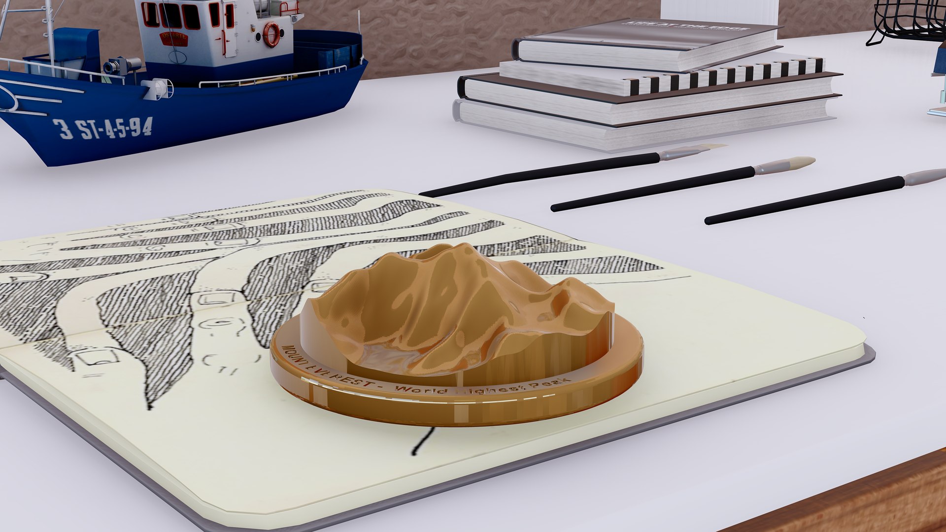 3D Mount Everest Model - TurboSquid 1967425