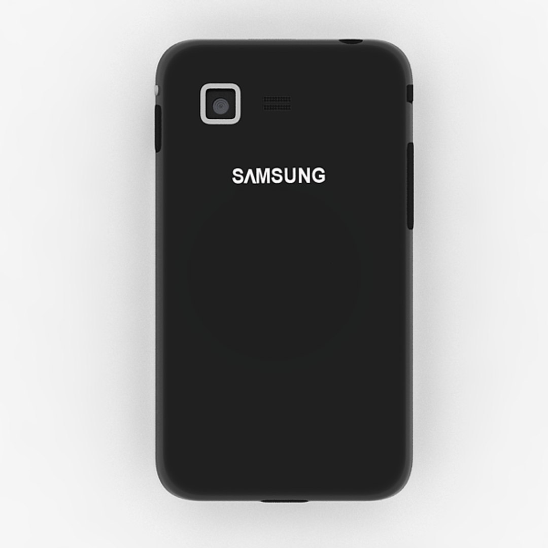 3d model samsung duos s5222 black