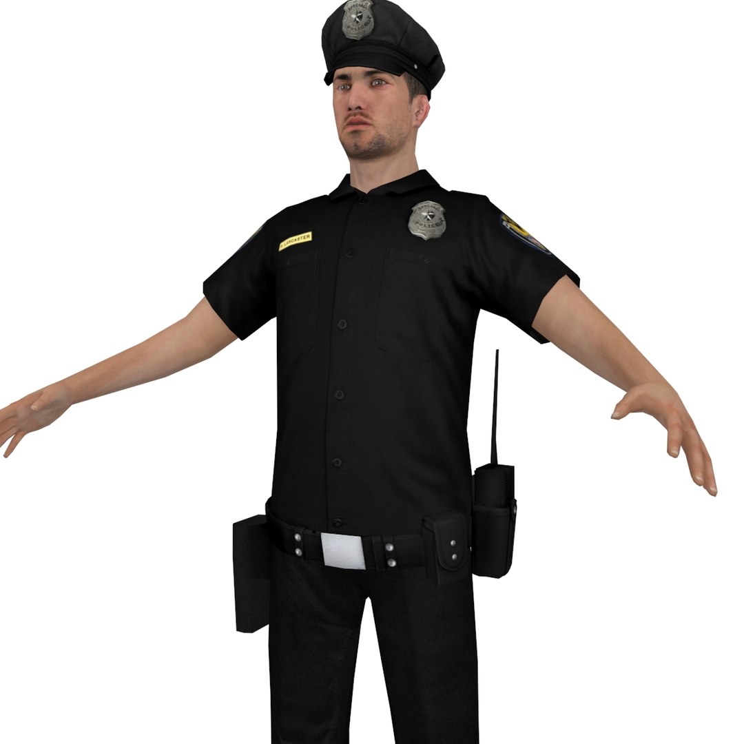 Police Officer 3d Model