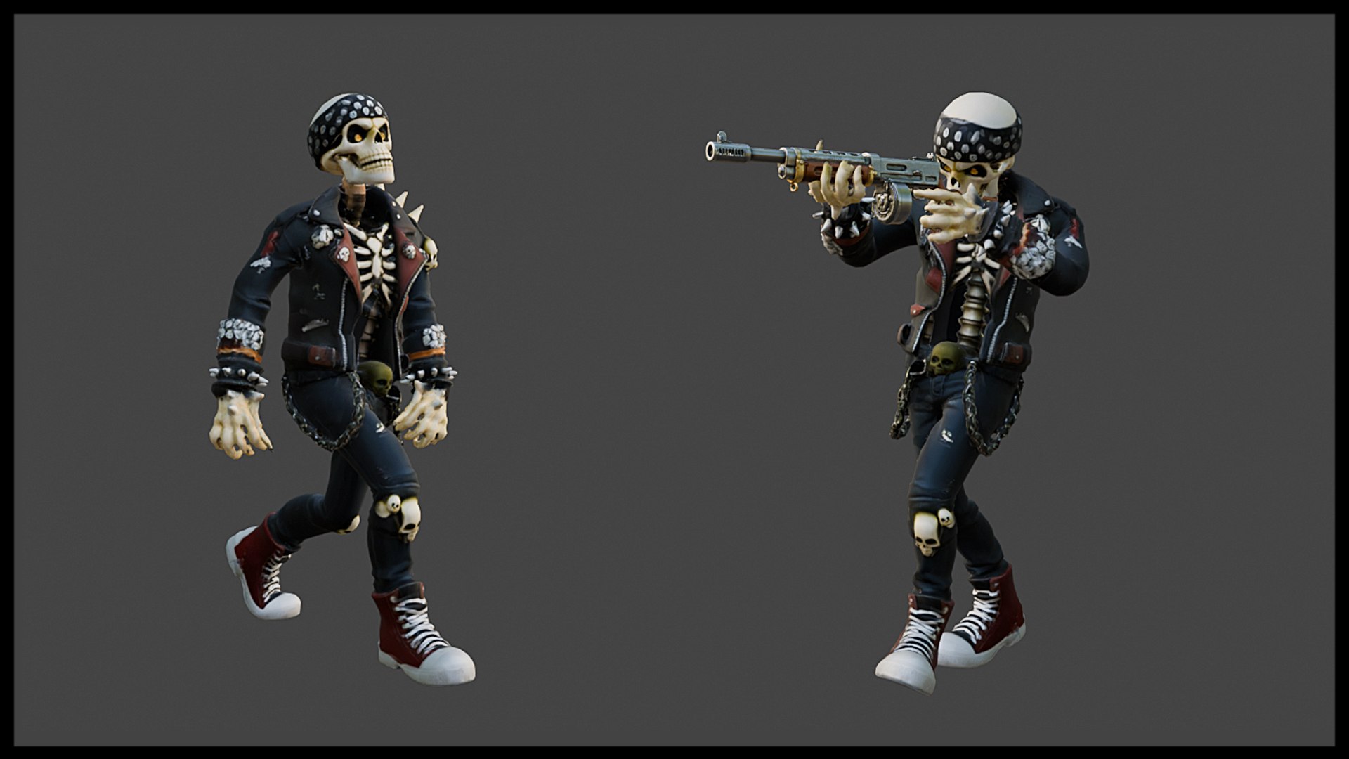 3D Dark Punk Fantasy Game 3D Model Character Model - TurboSquid 2513074