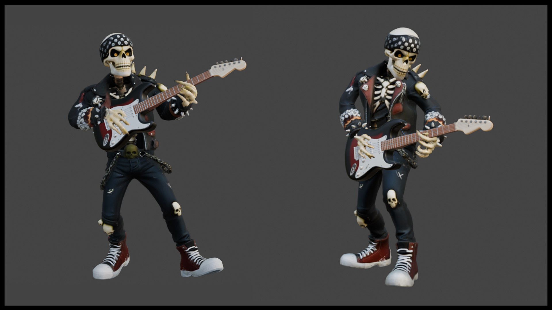 3D Dark Punk Fantasy Game 3D Model Character Model - TurboSquid 2513074