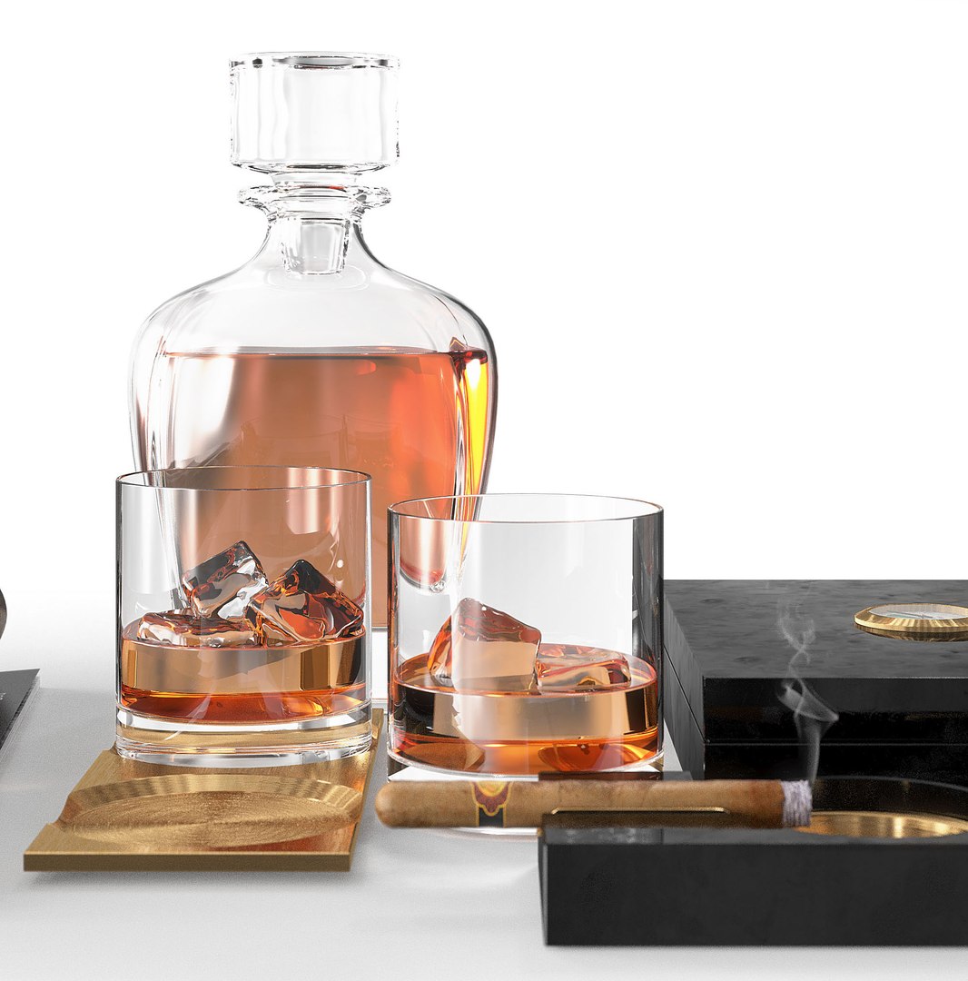 3D Model Whiskey Glass - TurboSquid 1239448