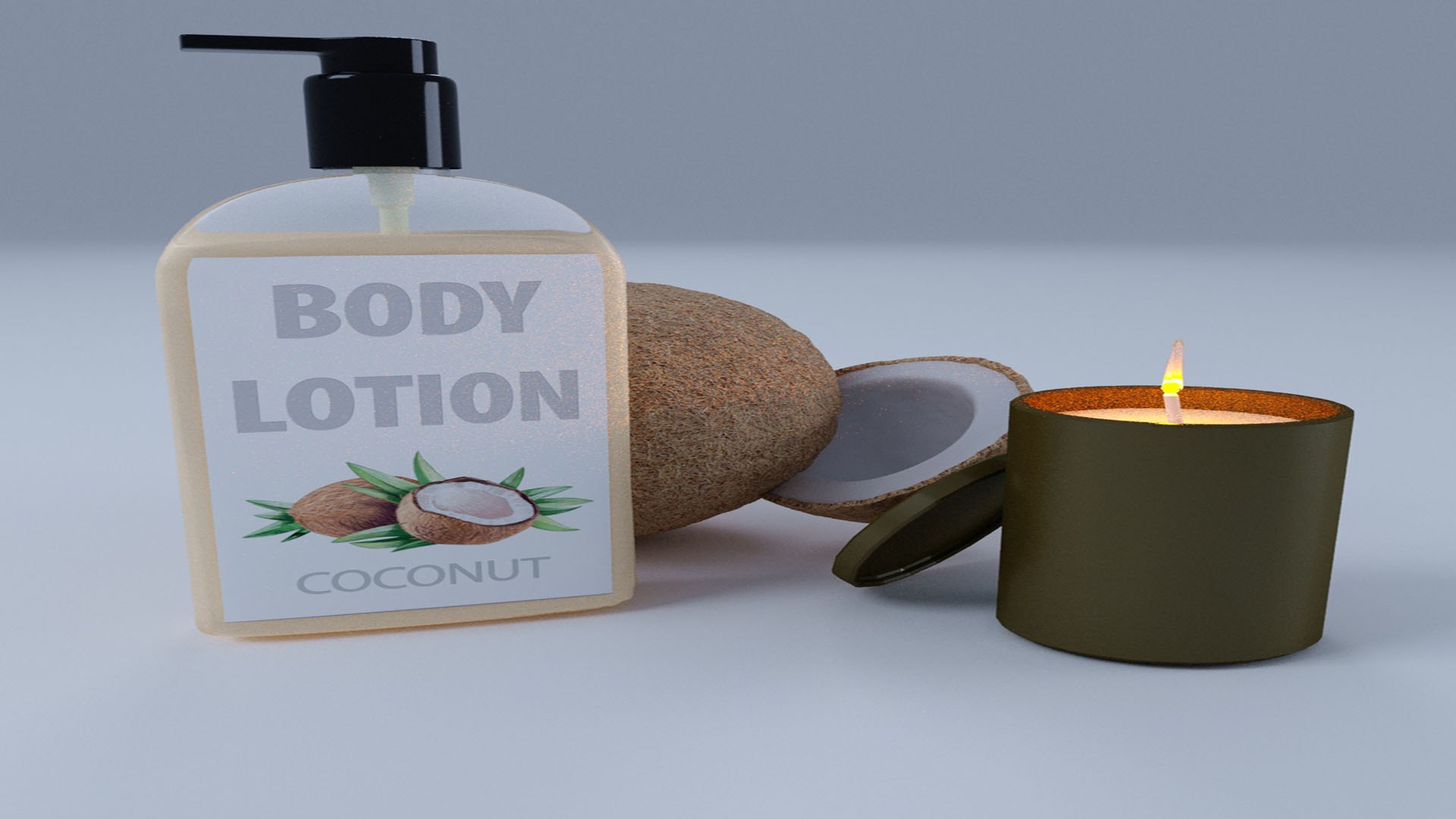 3D Bottle Of Body Lotion - TurboSquid 2186420