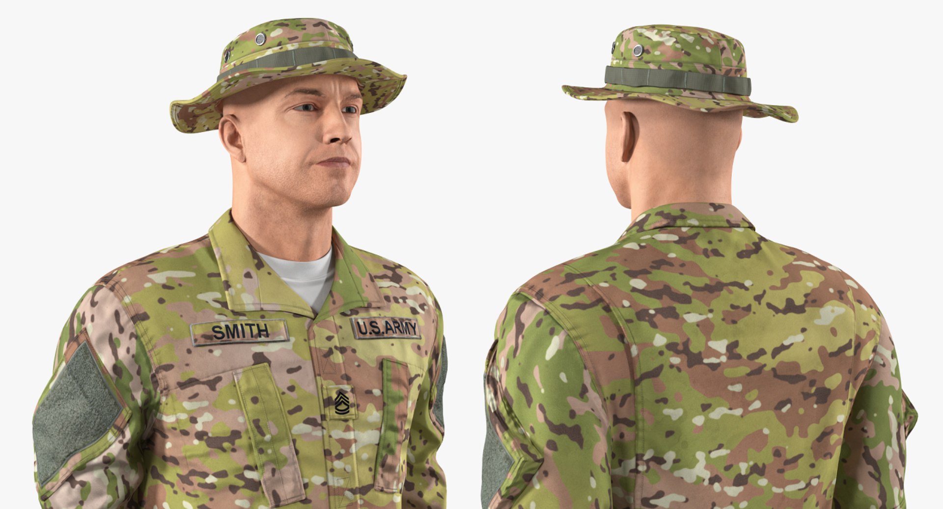 3D Soldier Standing Attention Acu - TurboSquid 1414111