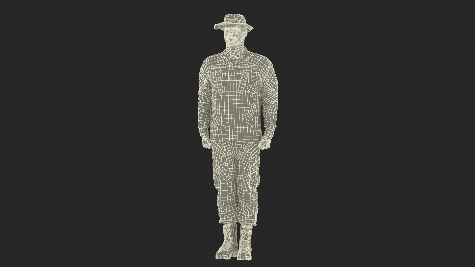 3D Soldier Standing Attention Acu - TurboSquid 1414111