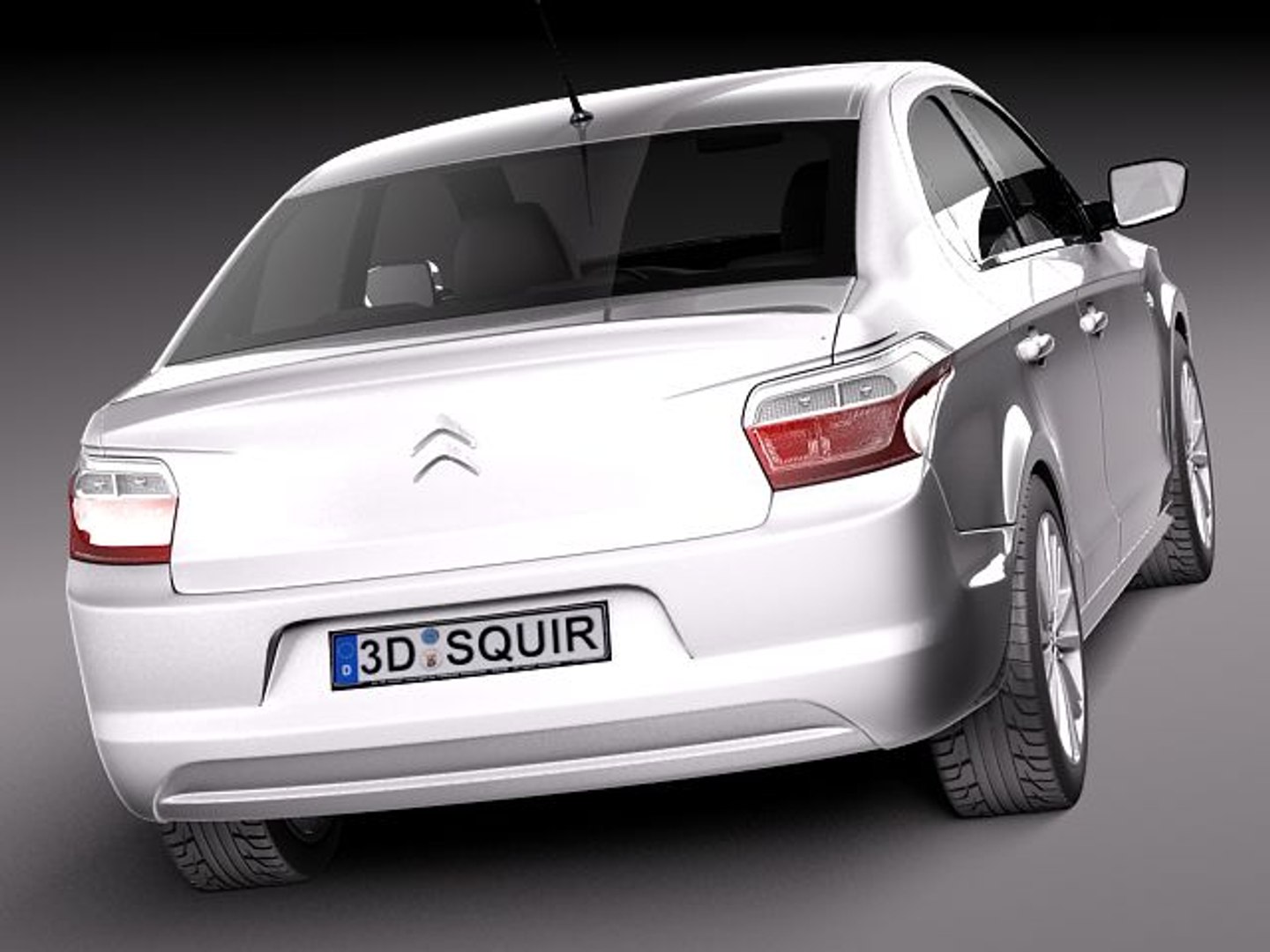 3d Max Citroen C-elysee Sedan 2013