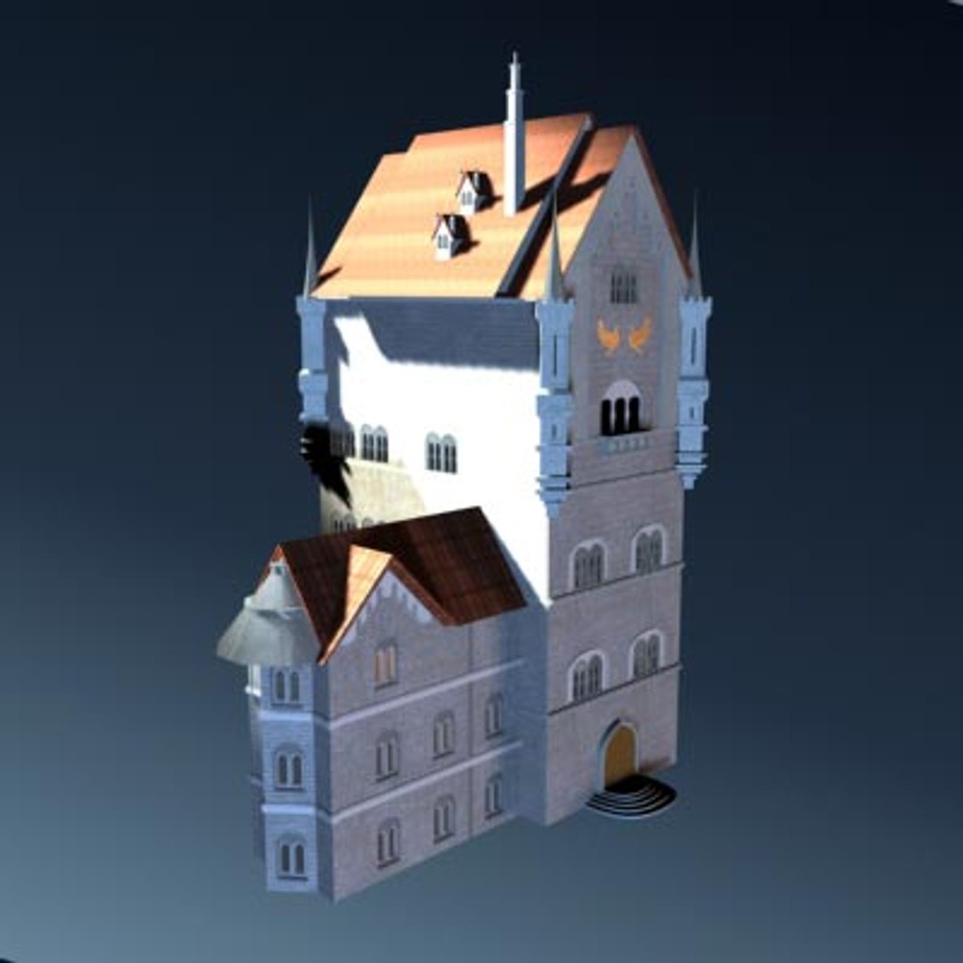 3d Model Fantasy Buildings Capitol