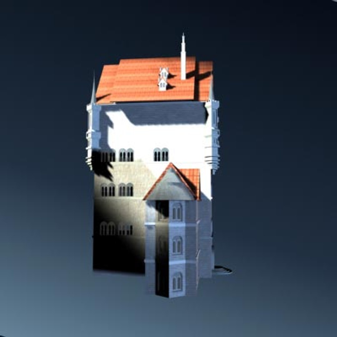3d Model Fantasy Buildings Capitol