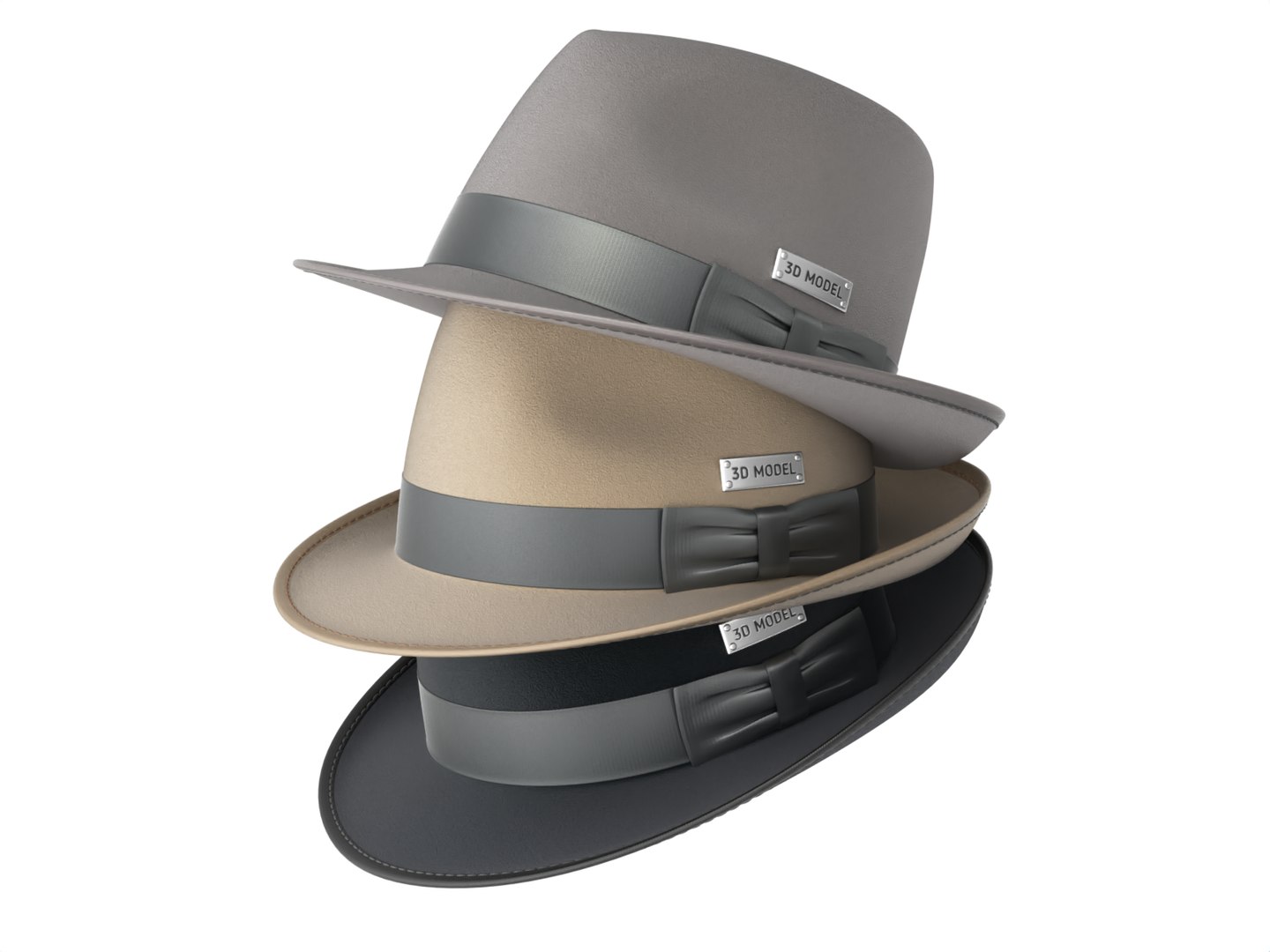 3D Model Trilby Hat - TurboSquid 2157514