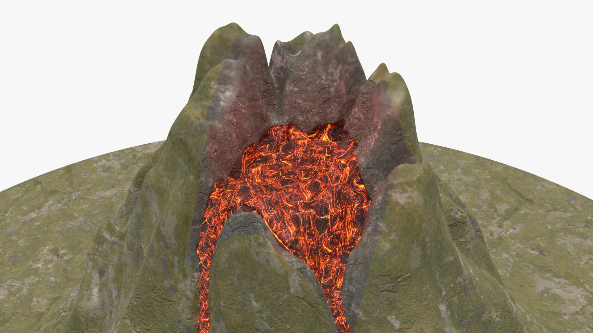 Volcano Lava Model - TurboSquid 1700880