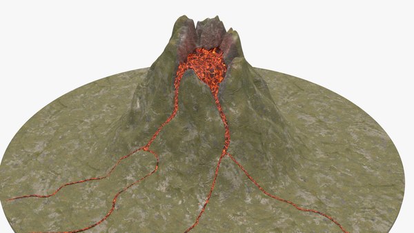 Volcano lava model - TurboSquid 1700880