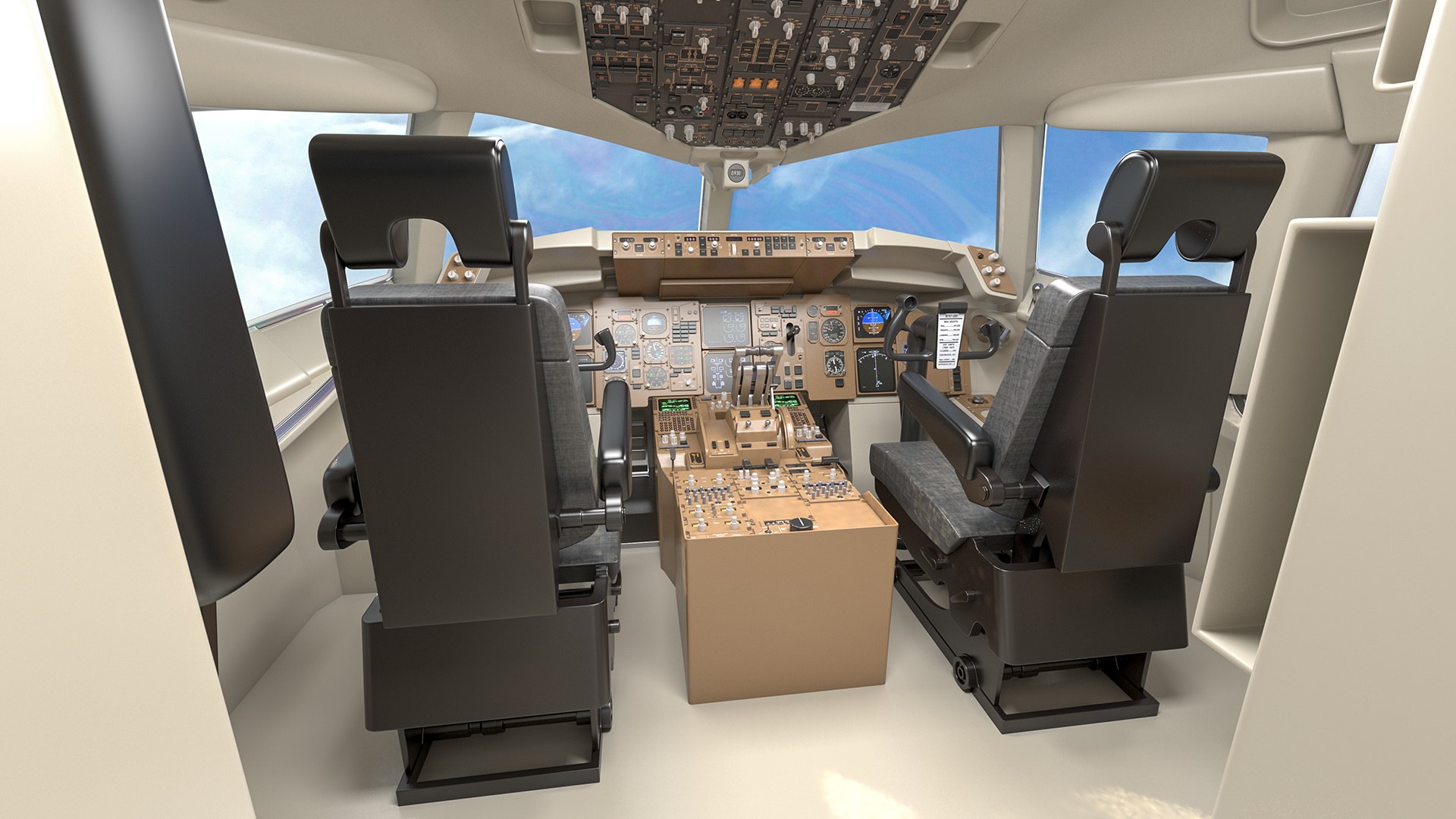Boeing 757 200 flight deck model - TurboSquid 1645866