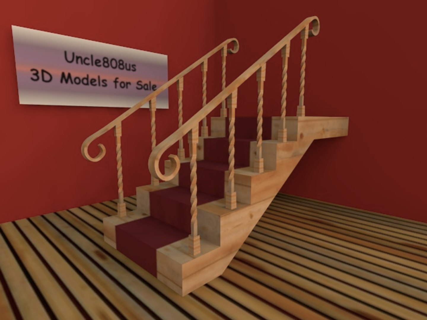 3d model stairs