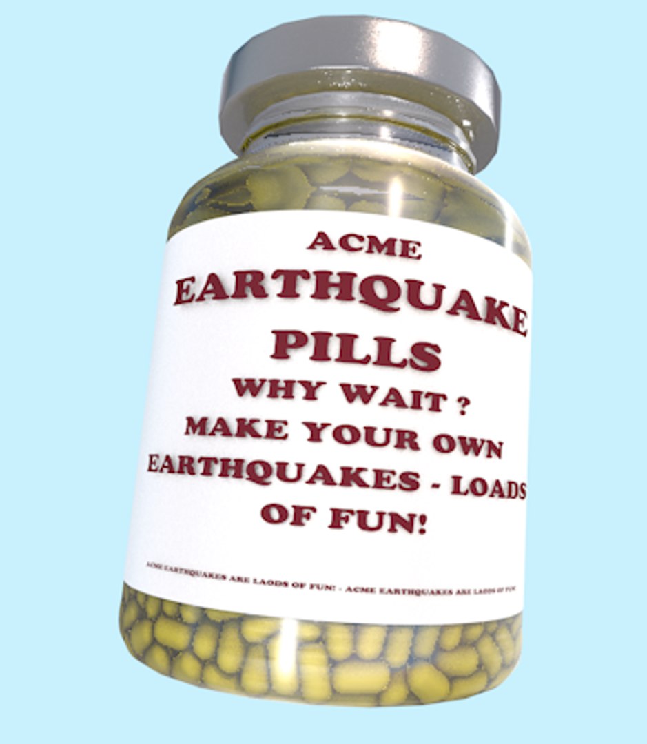 3D Acme Earthquake Pills - TurboSquid 1173449