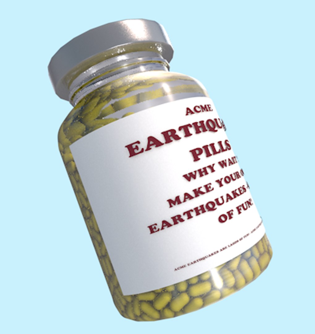 3D Acme Earthquake Pills - TurboSquid 1173449