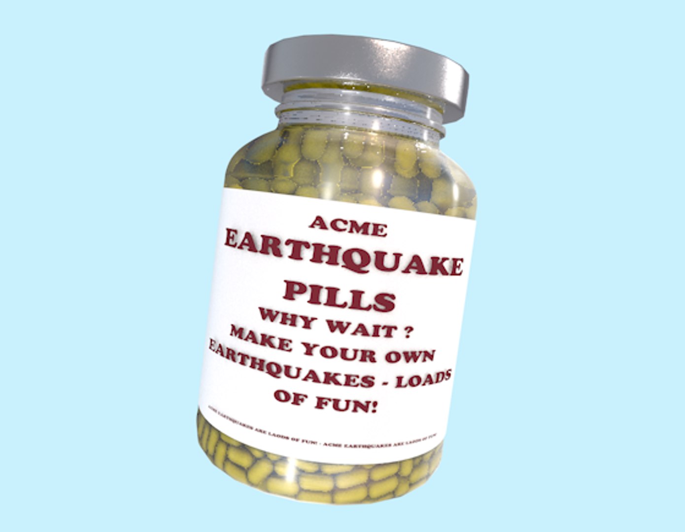 3D Acme Earthquake Pills - TurboSquid 1173449