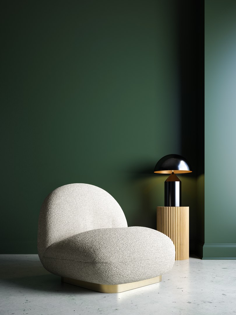 3D Gubi Pacha Lounge Chair - TurboSquid 1922486