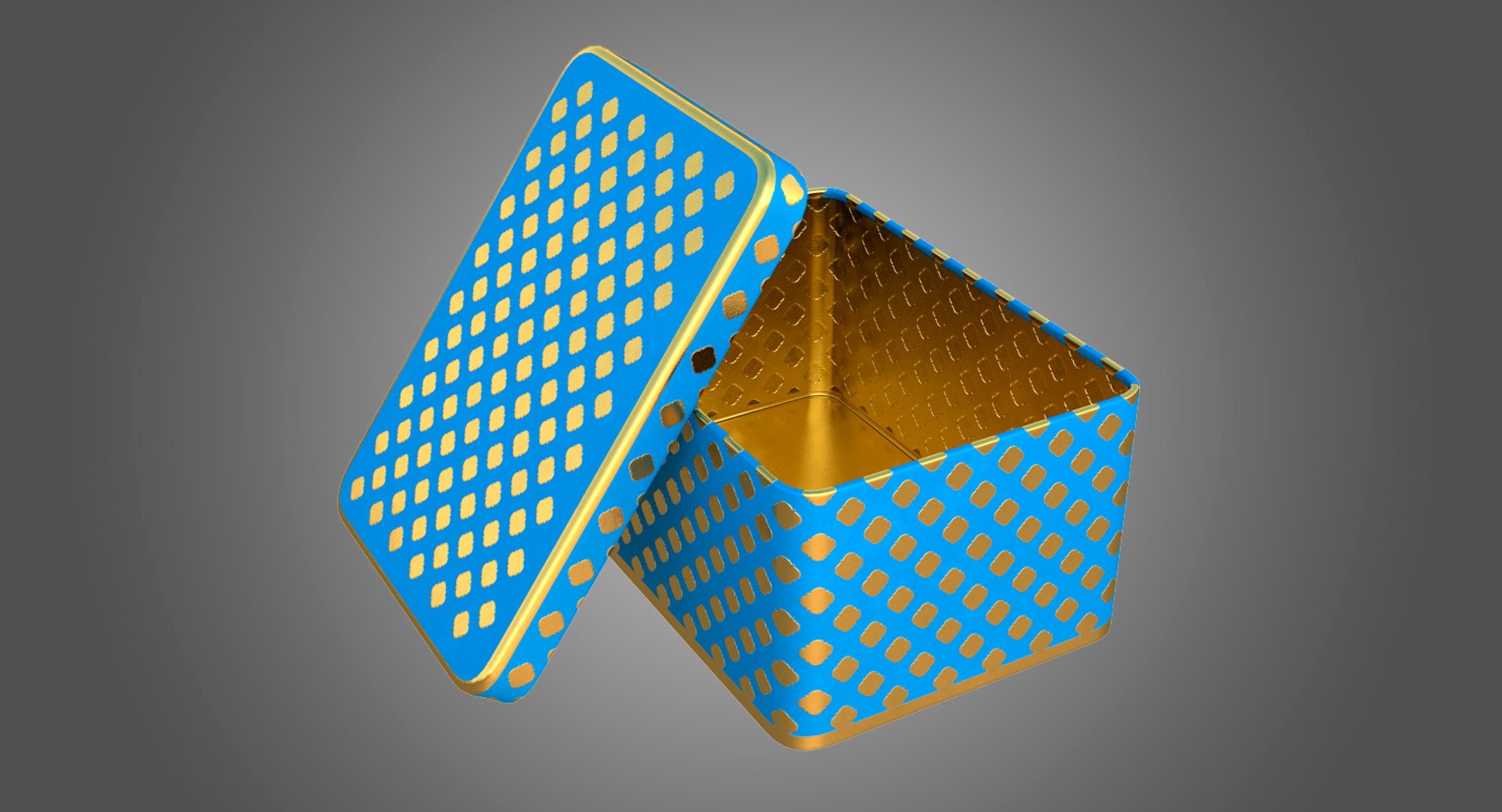 Metal Box Model - TurboSquid 1192317