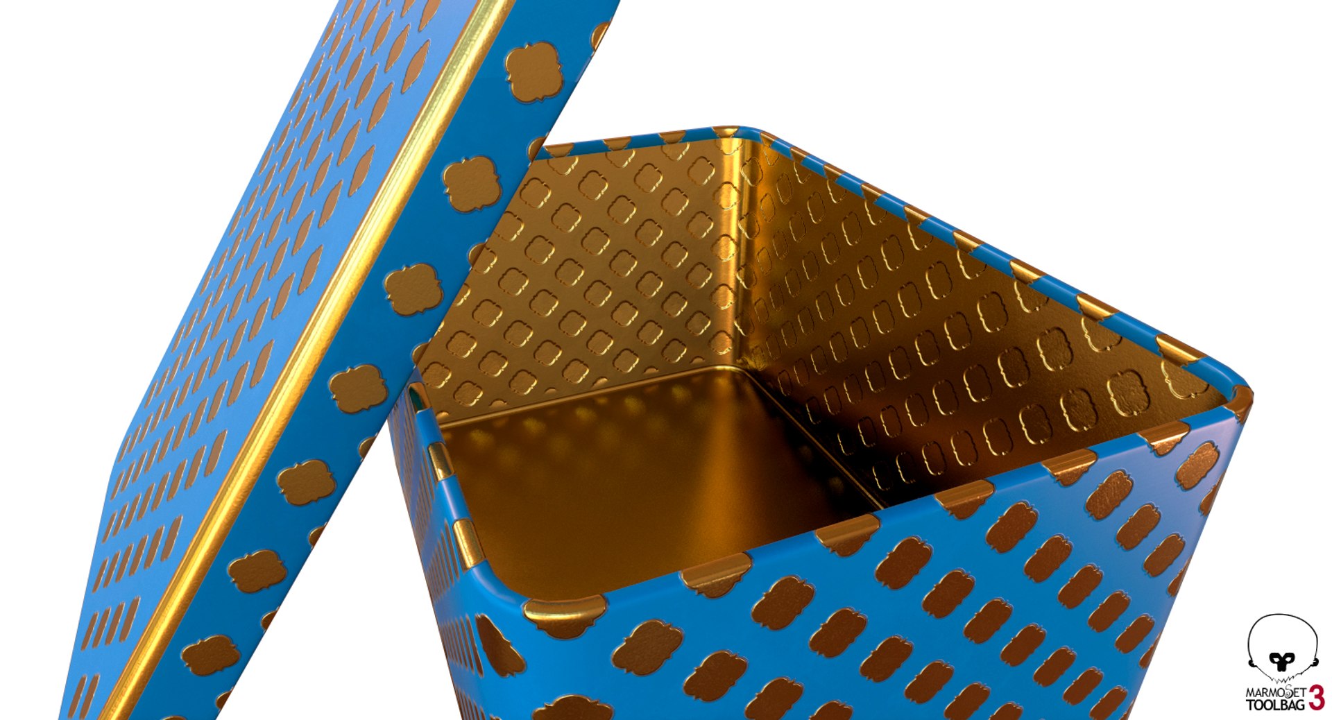 Metal Box Model - TurboSquid 1192317