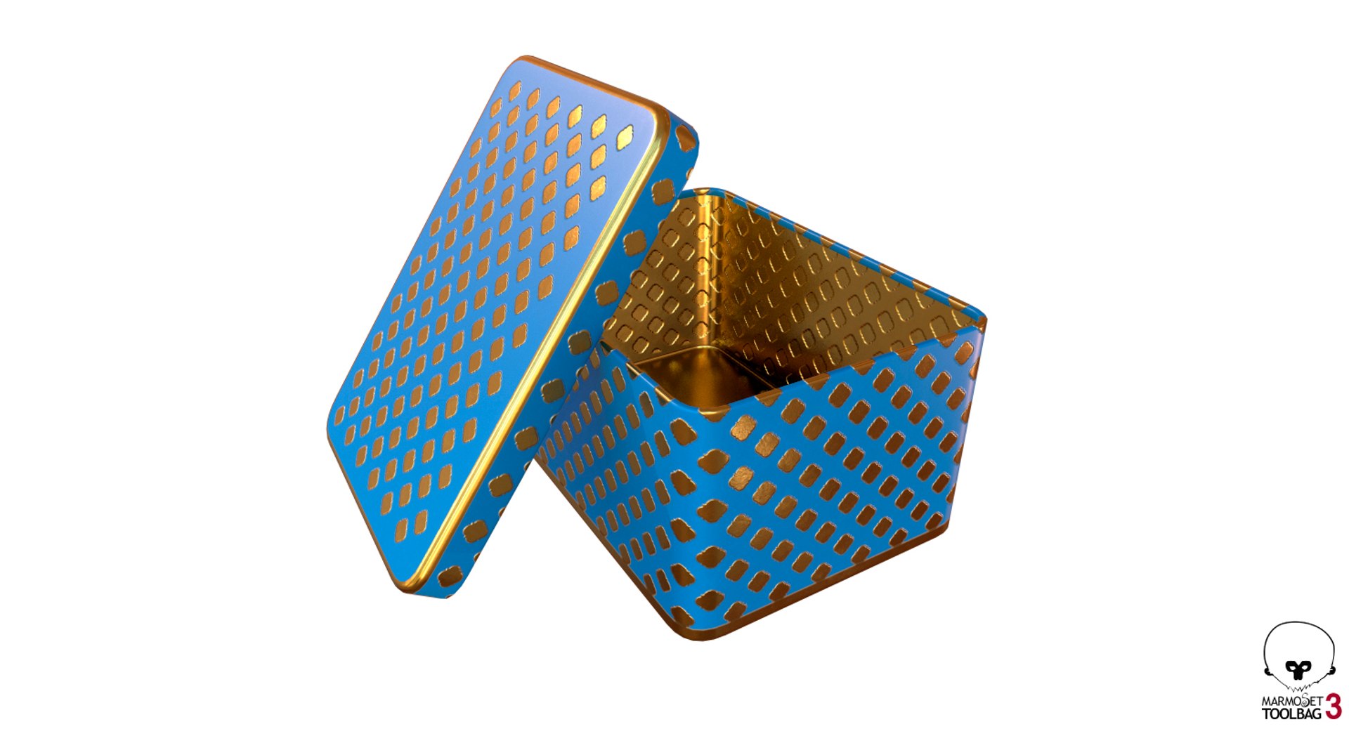 Metal Box Model - TurboSquid 1192317