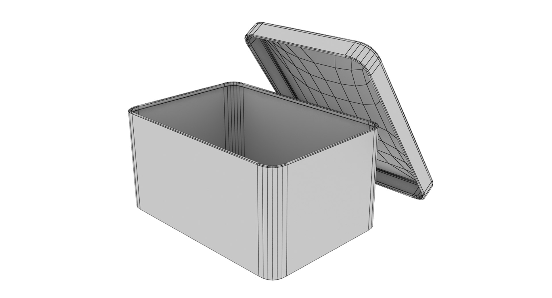 Metal Box Model - TurboSquid 1192317