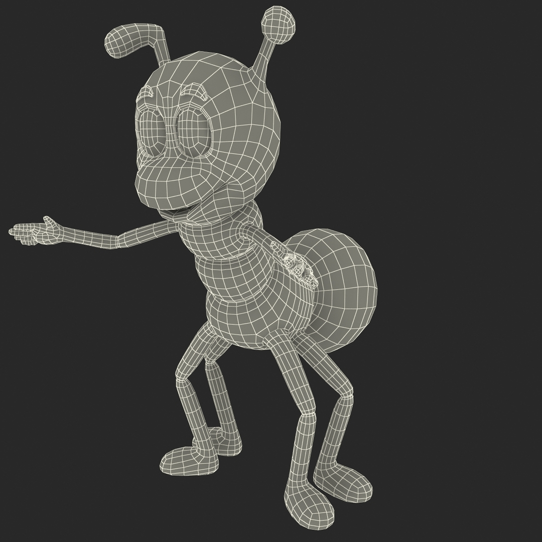 ant cartoon 3d model