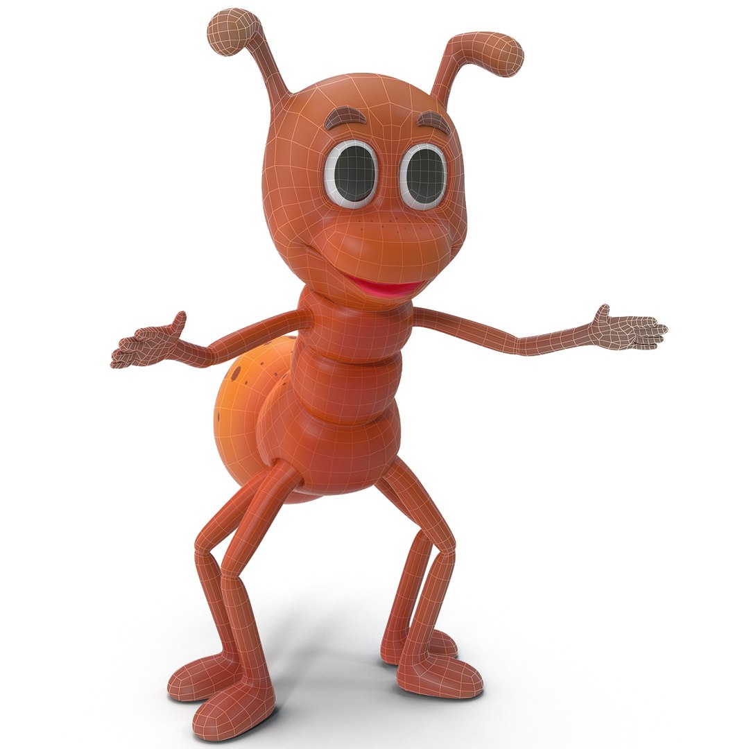 ant cartoon 3d model