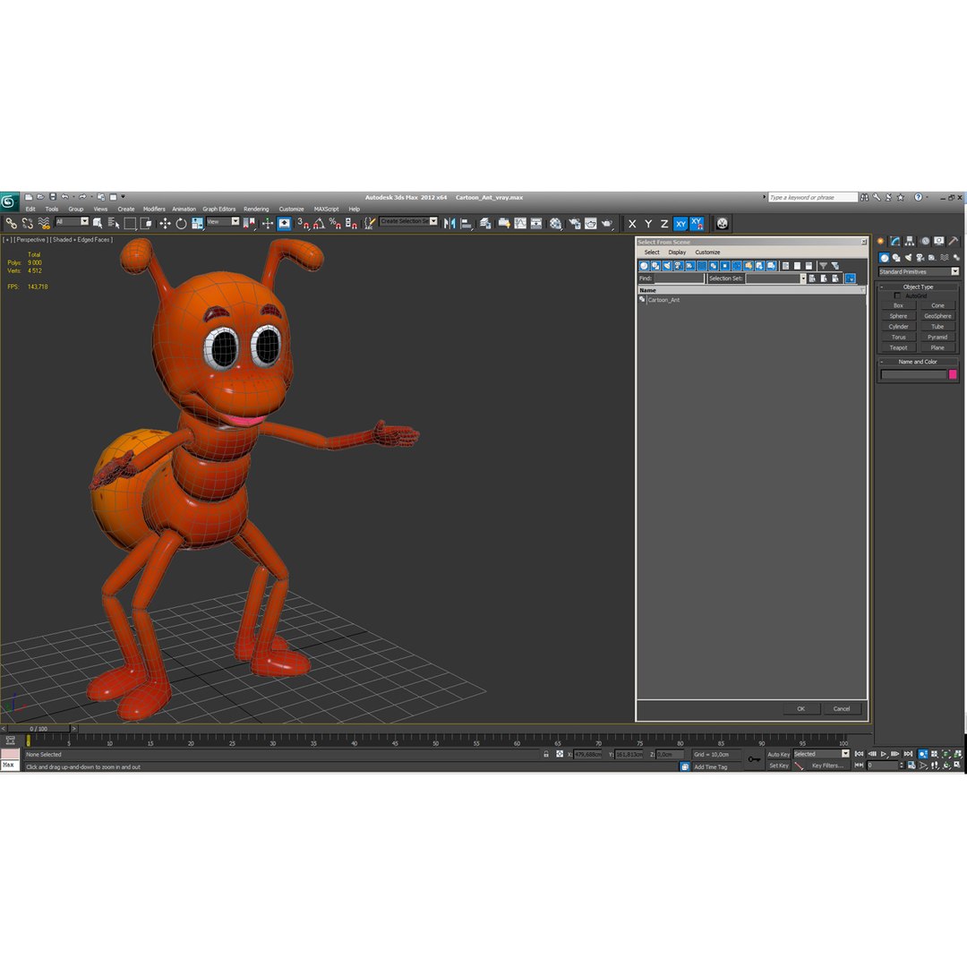 ant cartoon 3d model