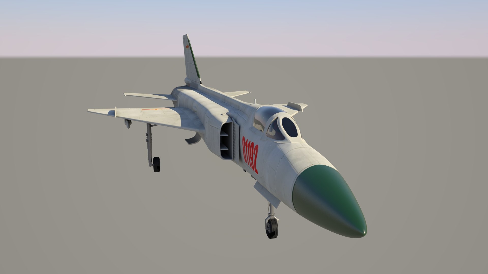 J8 Finback model - TurboSquid 1927380