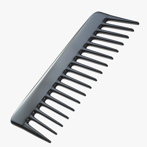 3D wide tooth comb - TurboSquid 1404126