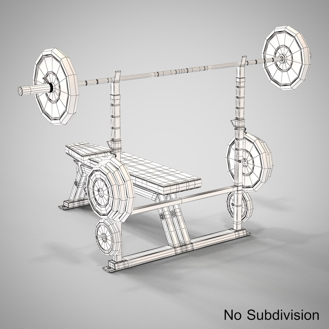 Exercise Bench 3d Model