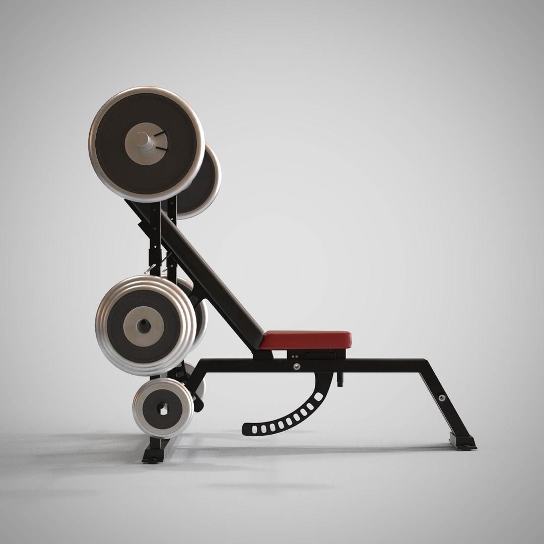 Exercise Bench 3d Model