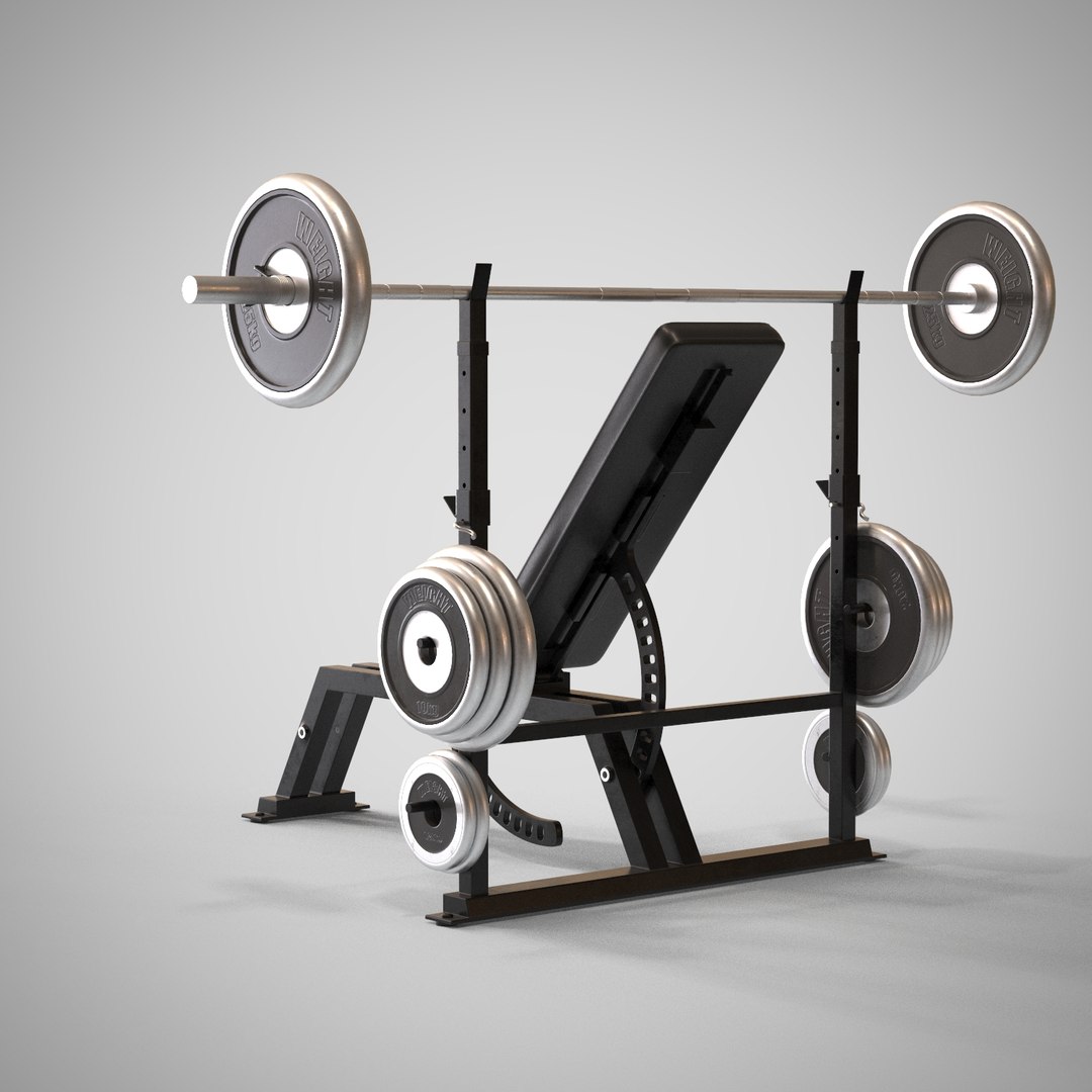 Exercise Bench 3d Model