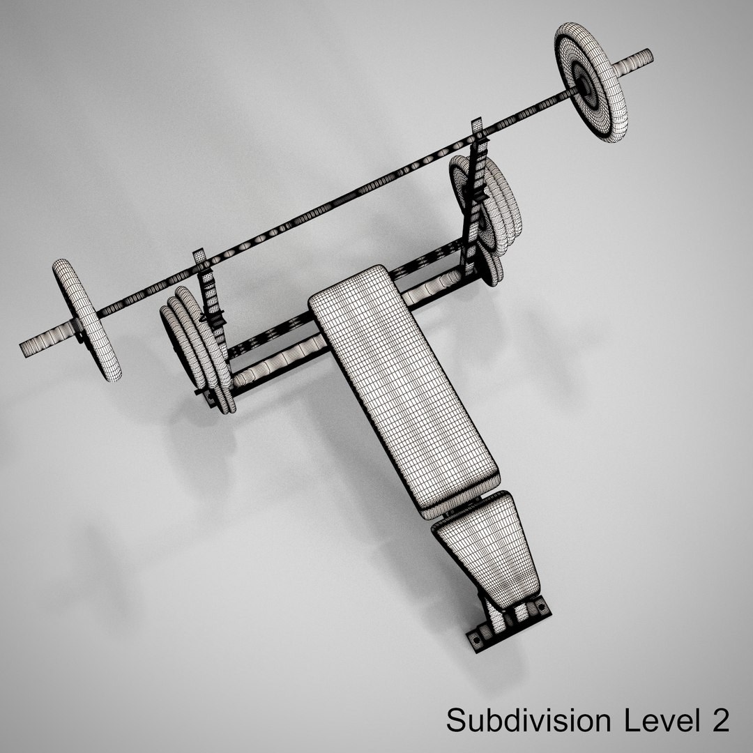 Exercise Bench 3d Model