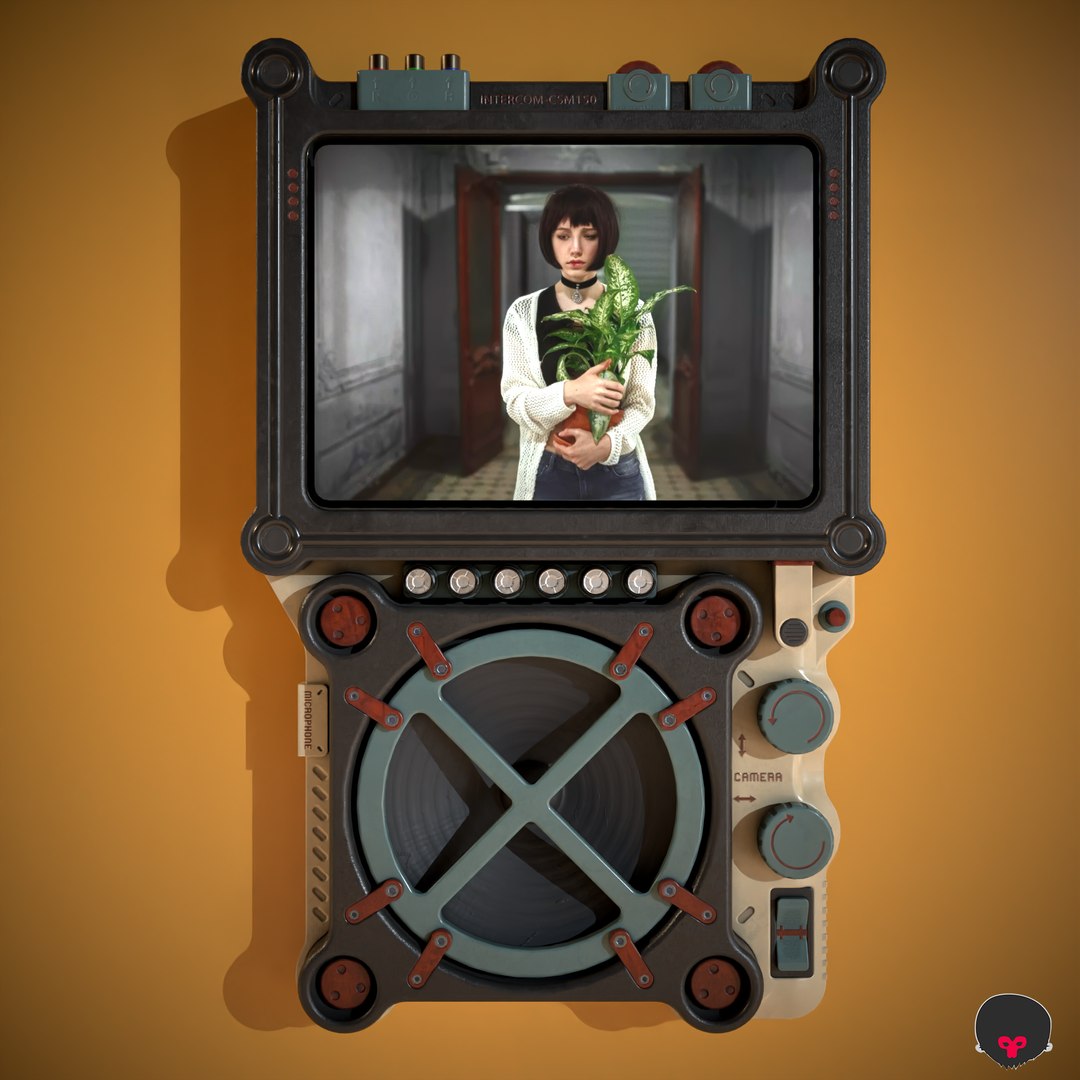 Game Ready Intercom 3D Model - TurboSquid 2190762