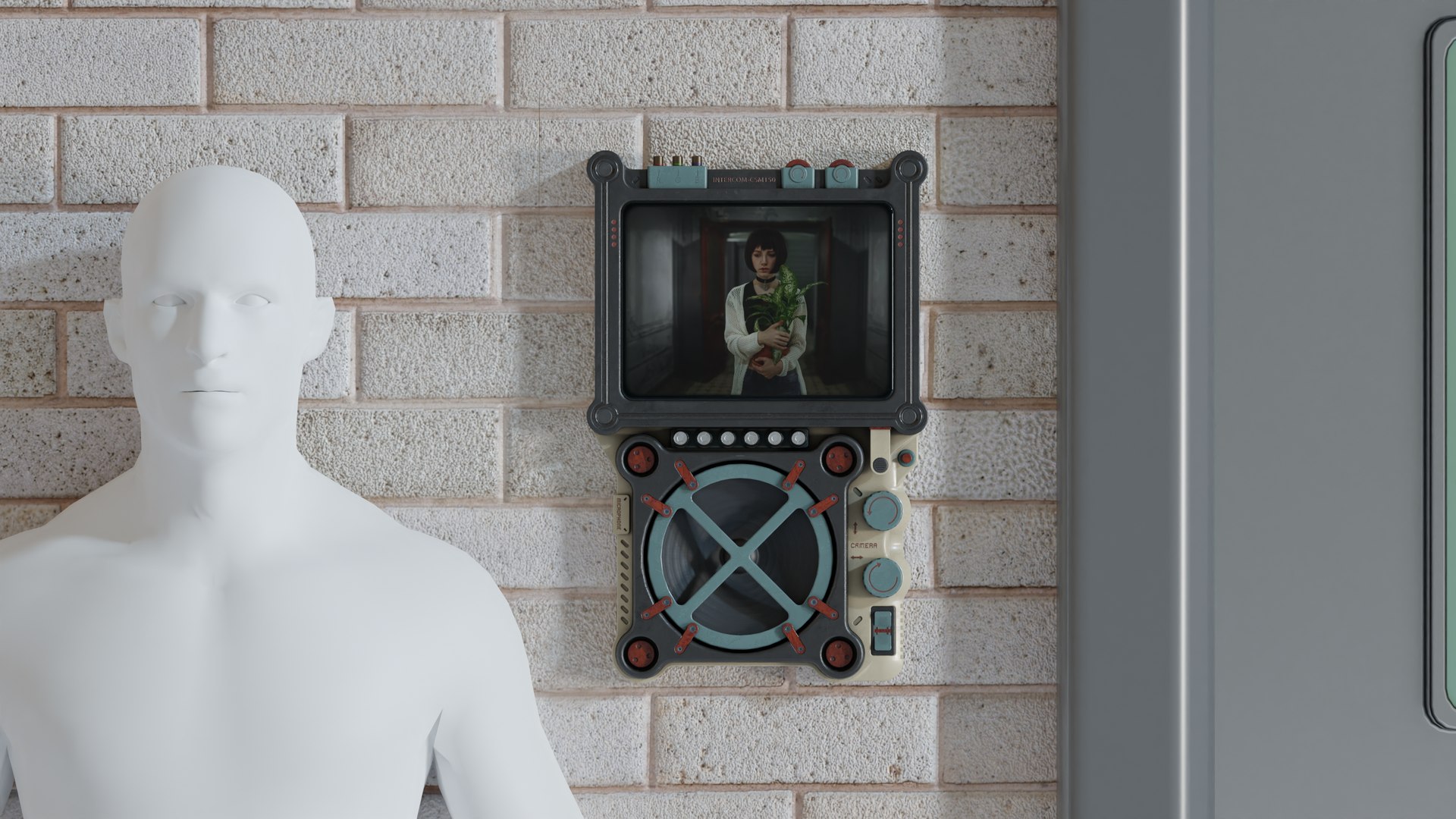 Game Ready Intercom 3D Model - TurboSquid 2190762