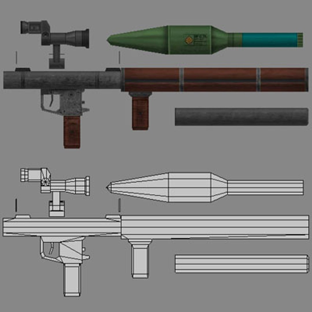 Gun Rpg 3d Model