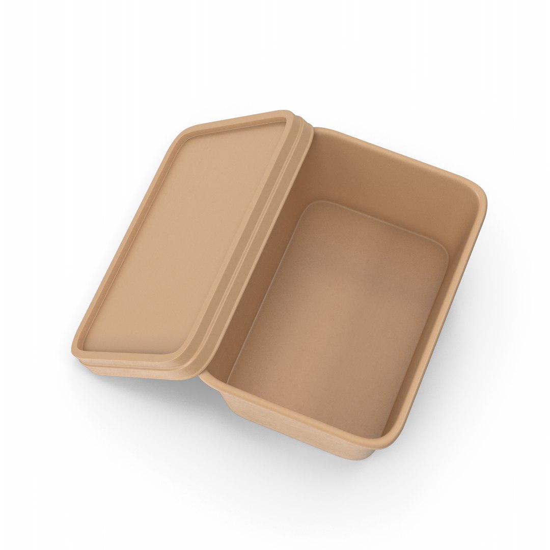 3D Opened Food Container - TurboSquid 1998087