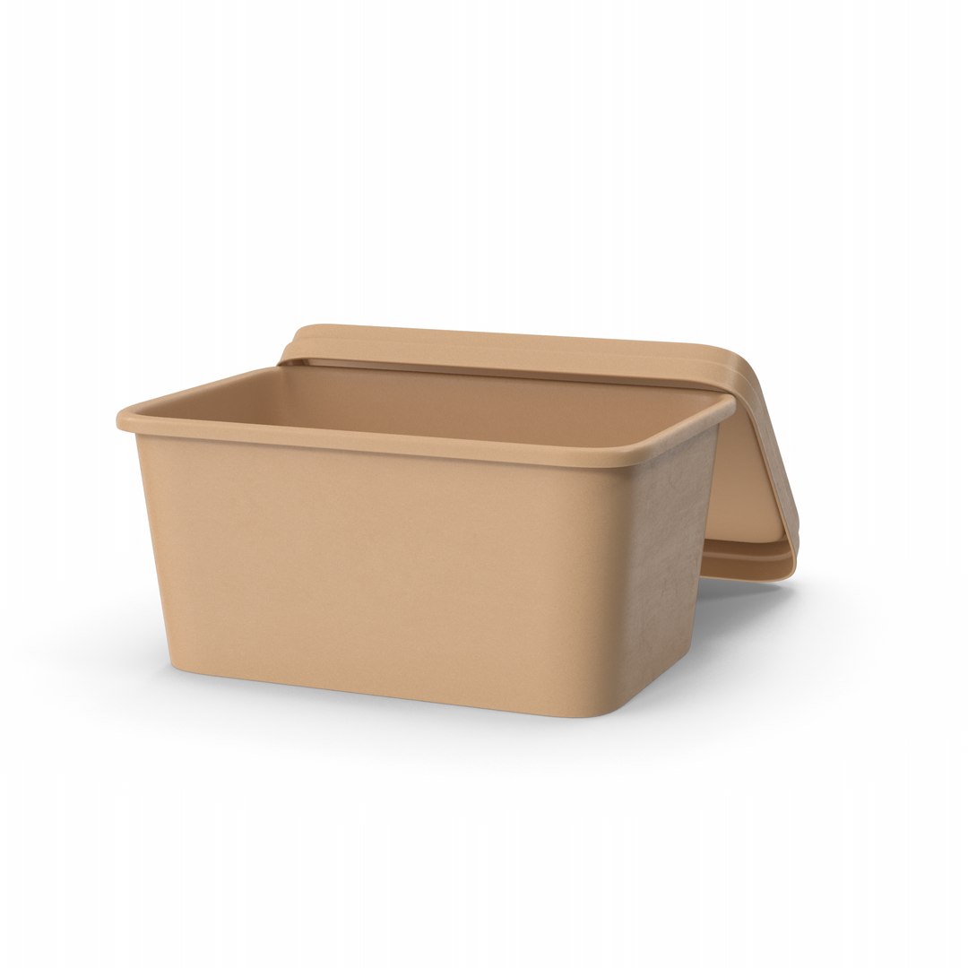 3D Opened Food Container - TurboSquid 1998087