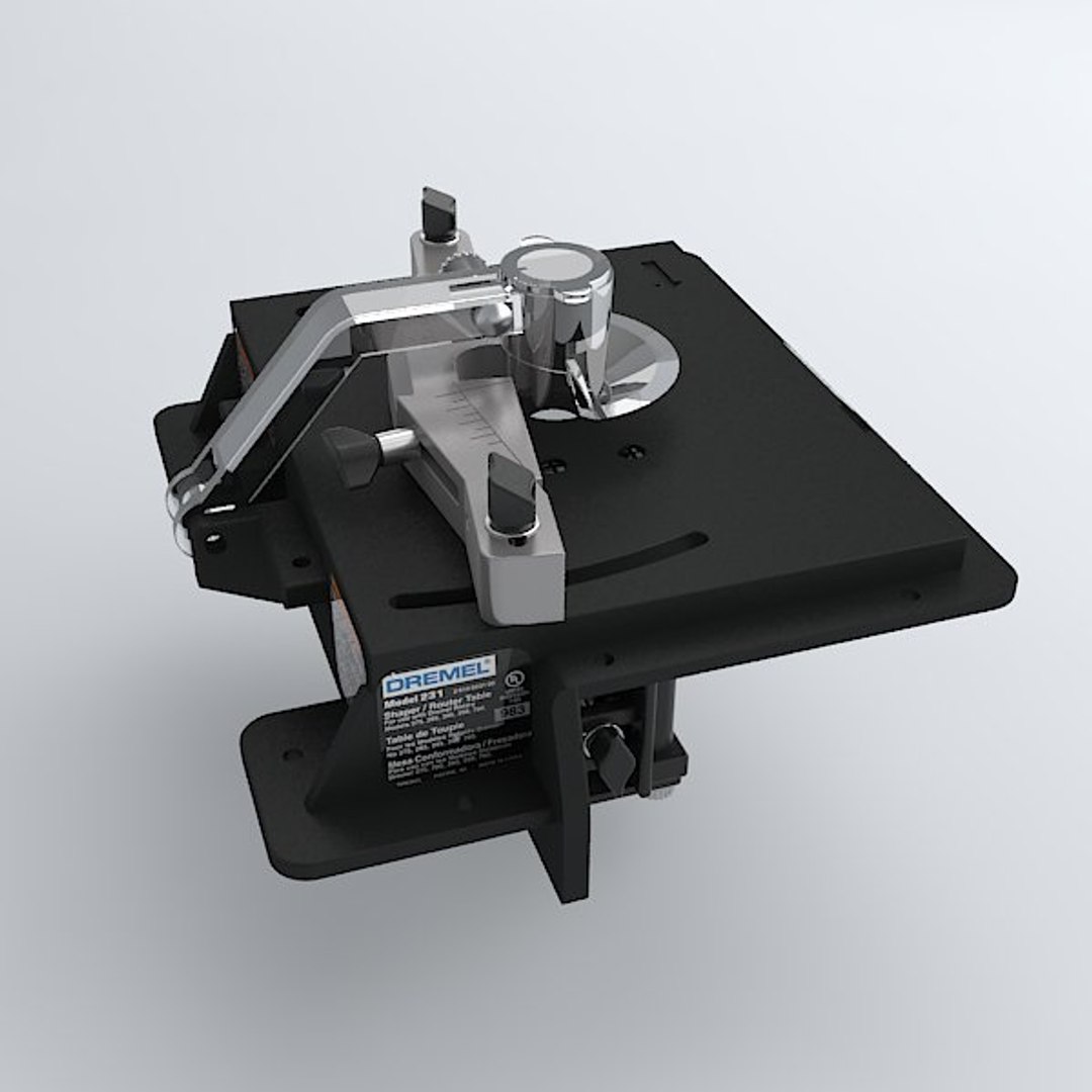 3dsmax Dremel Shaper-router Table