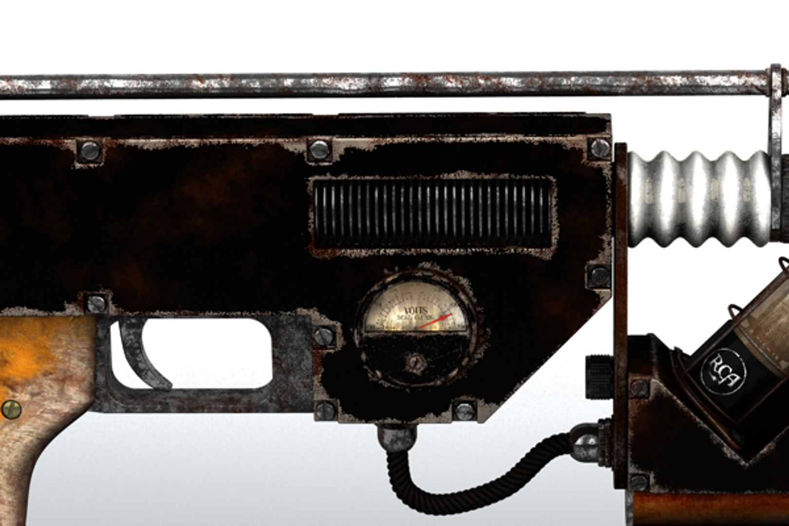 3d bio laser gun rifle model