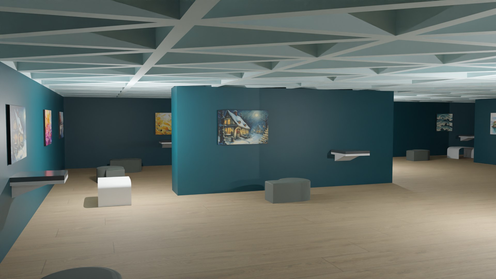 3D Art Gallery - TurboSquid 2157443