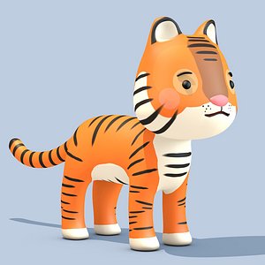 Cartoon Tiger glTF Models for Download | TurboSquid